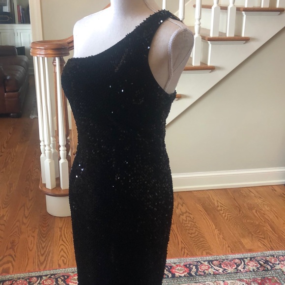 Dresses | Black Sequence Gown | Poshmark